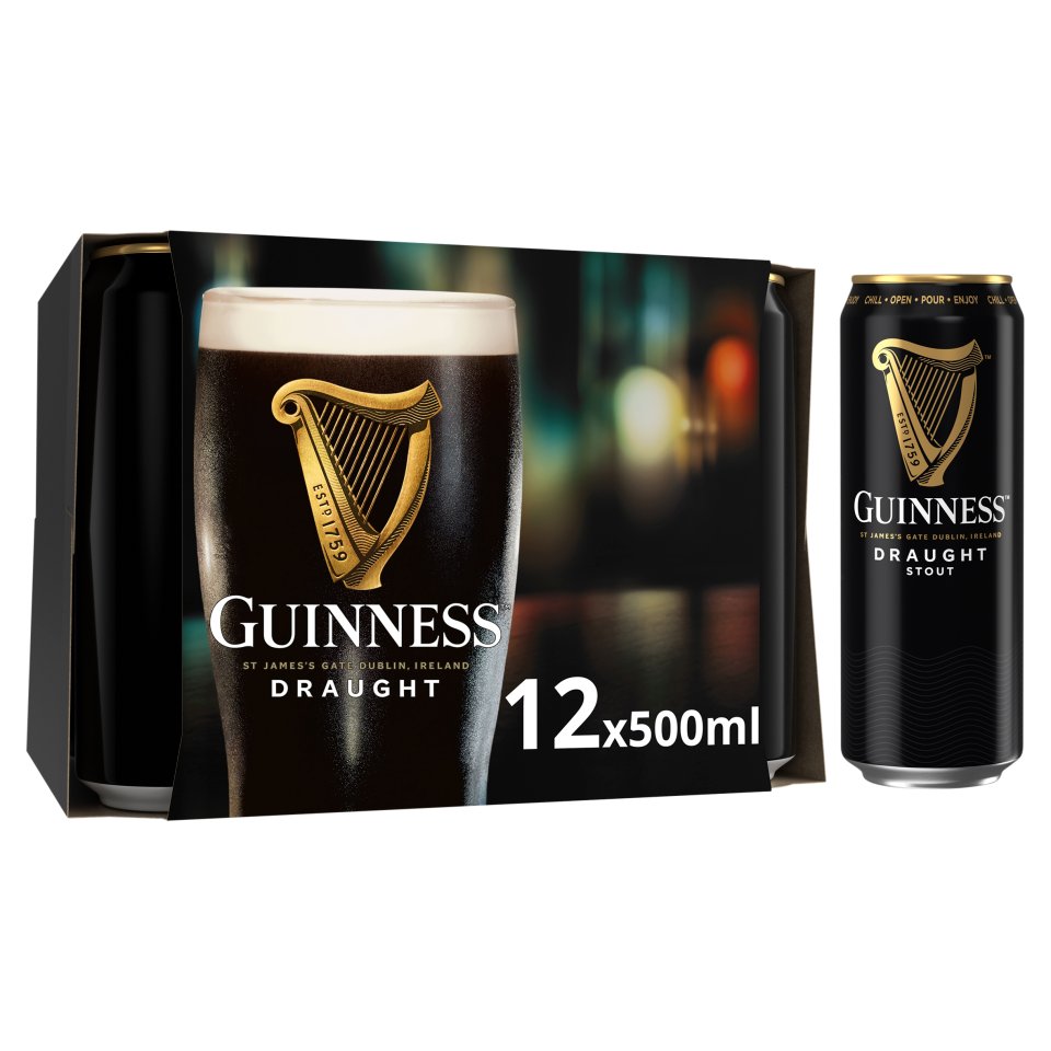 Guinesss Draught Can Pack 12 x 500ml - Centra
