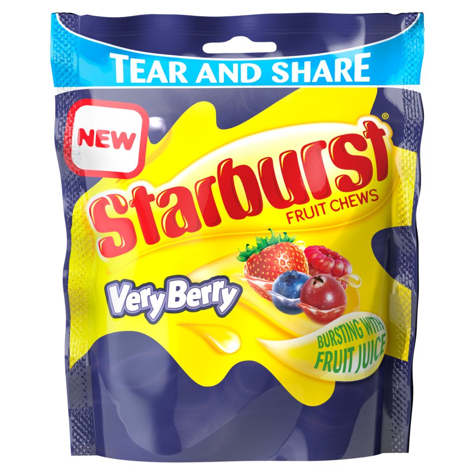 Starburst Pouch Very Berry 192g - Centra