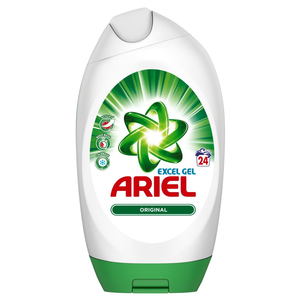 Ariel Biological Excel Gel 24 Wash 888ml - Centra