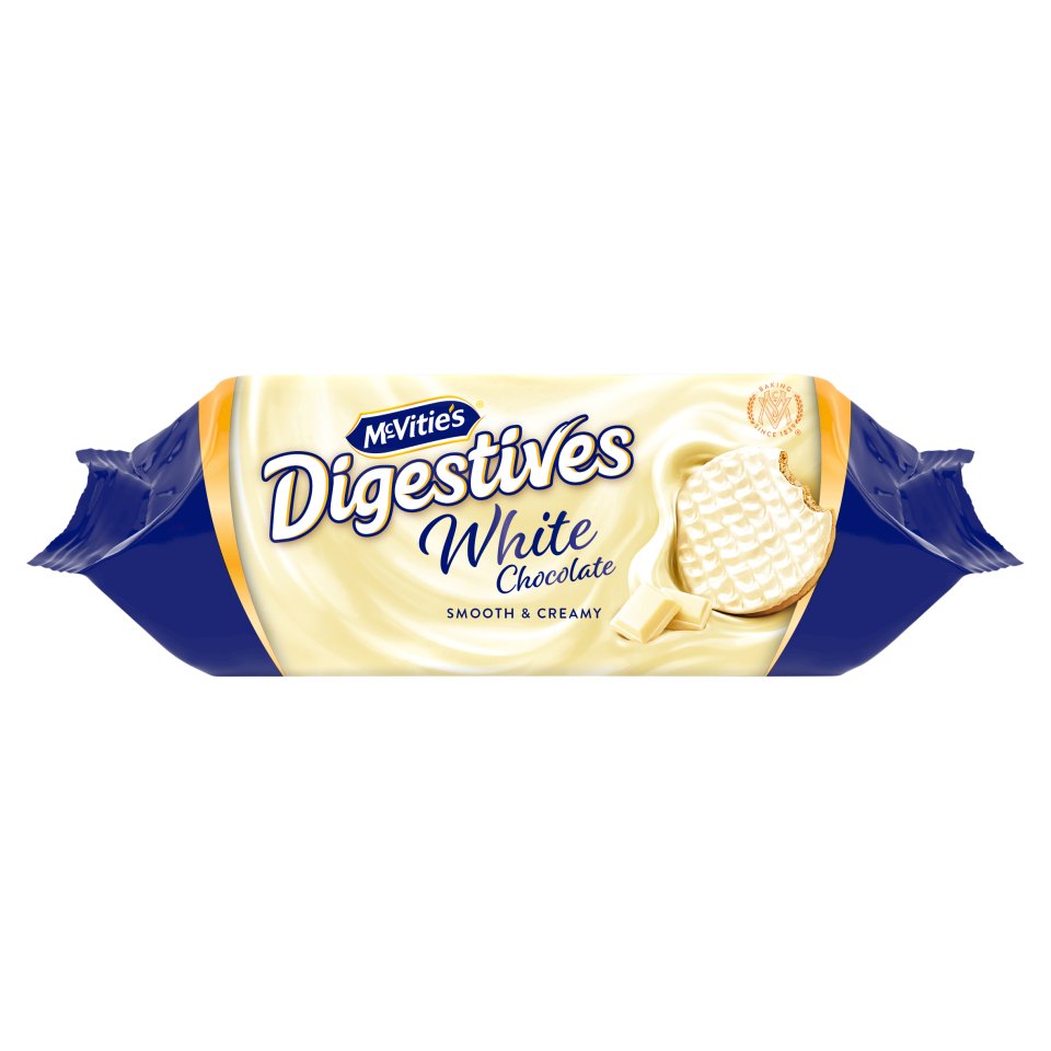 MCVITIES WHITE CHOCOLATE DIGESTIVES 232G - Centra