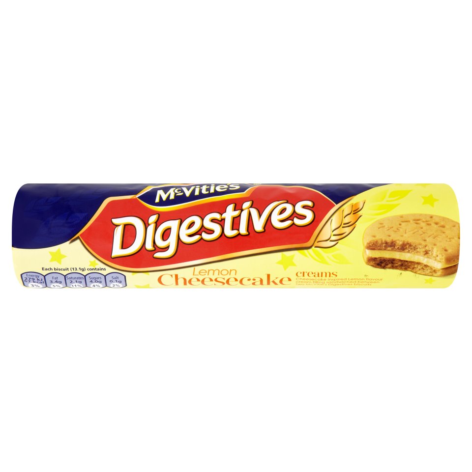 McVities Cheesecake Creams Lemon 168g - Centra