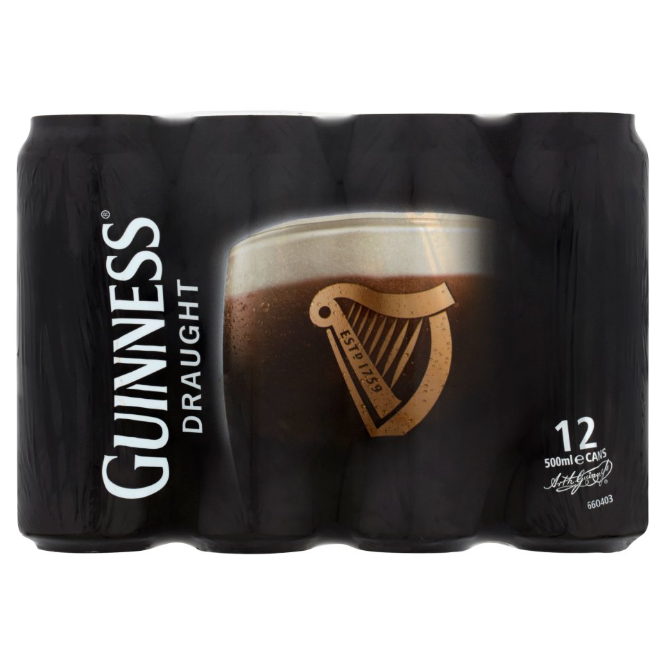 GUINNESS CAN PACK 12 X 500ML - Centra