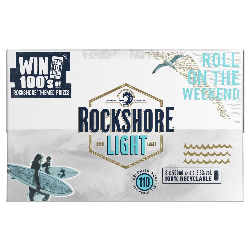 Rockshore Light Special Edition 8 x 500ml Can - Centra