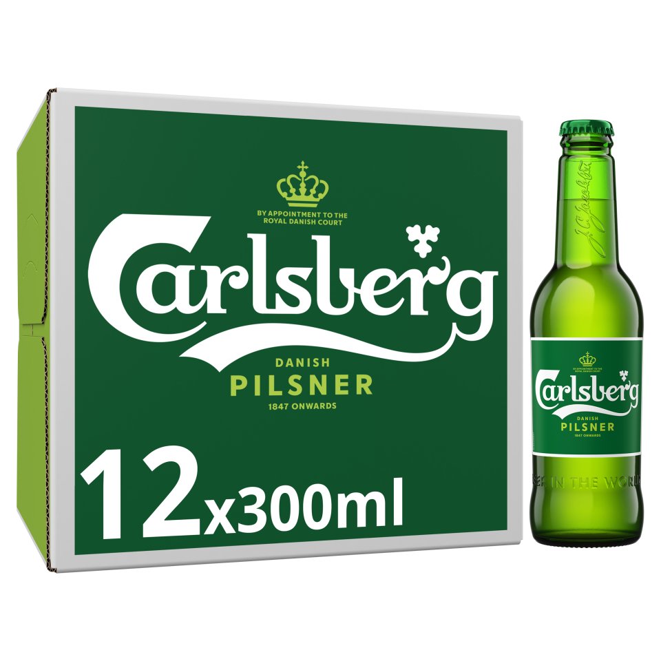 Carlsberg Lager Bottle Pack 12 x 300ml - Centra