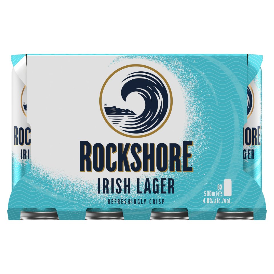ROCKSHORE IRISH LAGER CAN PACK 8 X 500ML - Centra