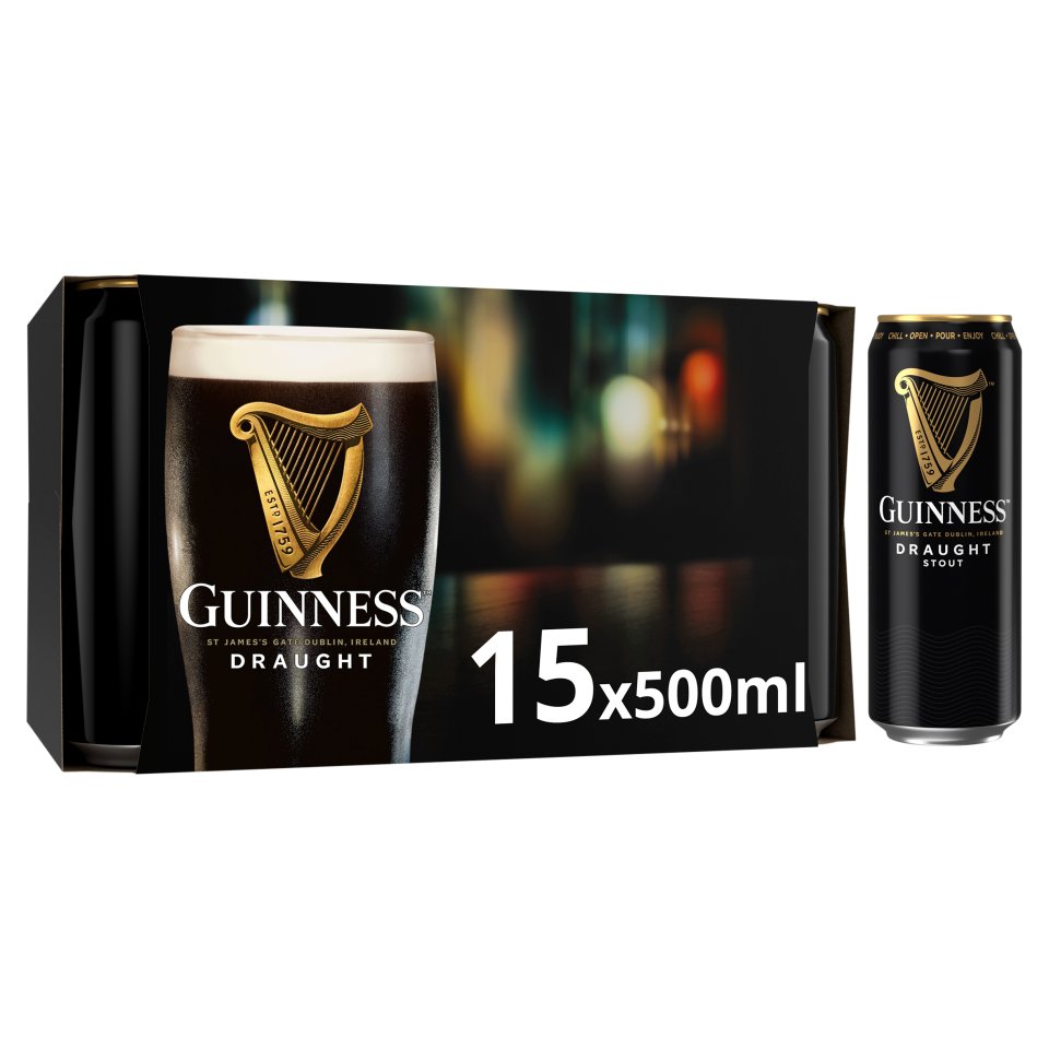 Guinness Draught Can Pack 15 x 500ml - Centra