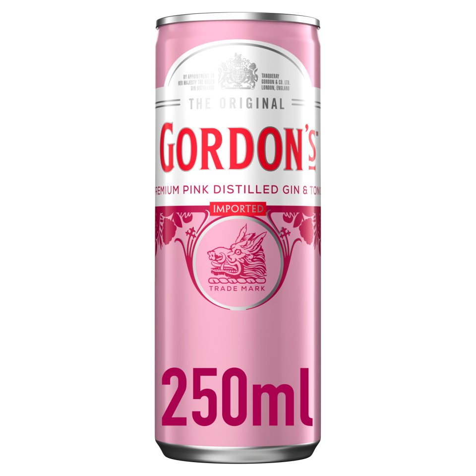 Gordon's Pink Gin & Tonic 4 x 250ml - Centra