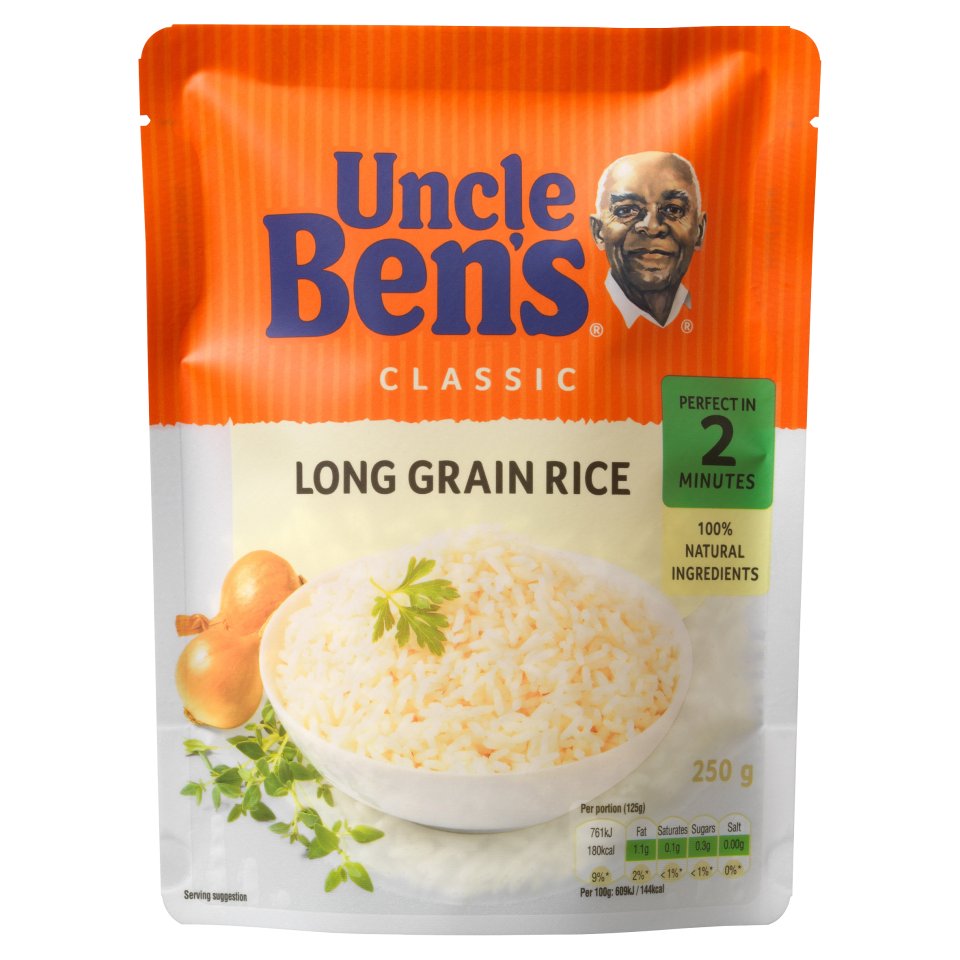 Uncle Ben's Express Long Grain Rice 250g - Centra