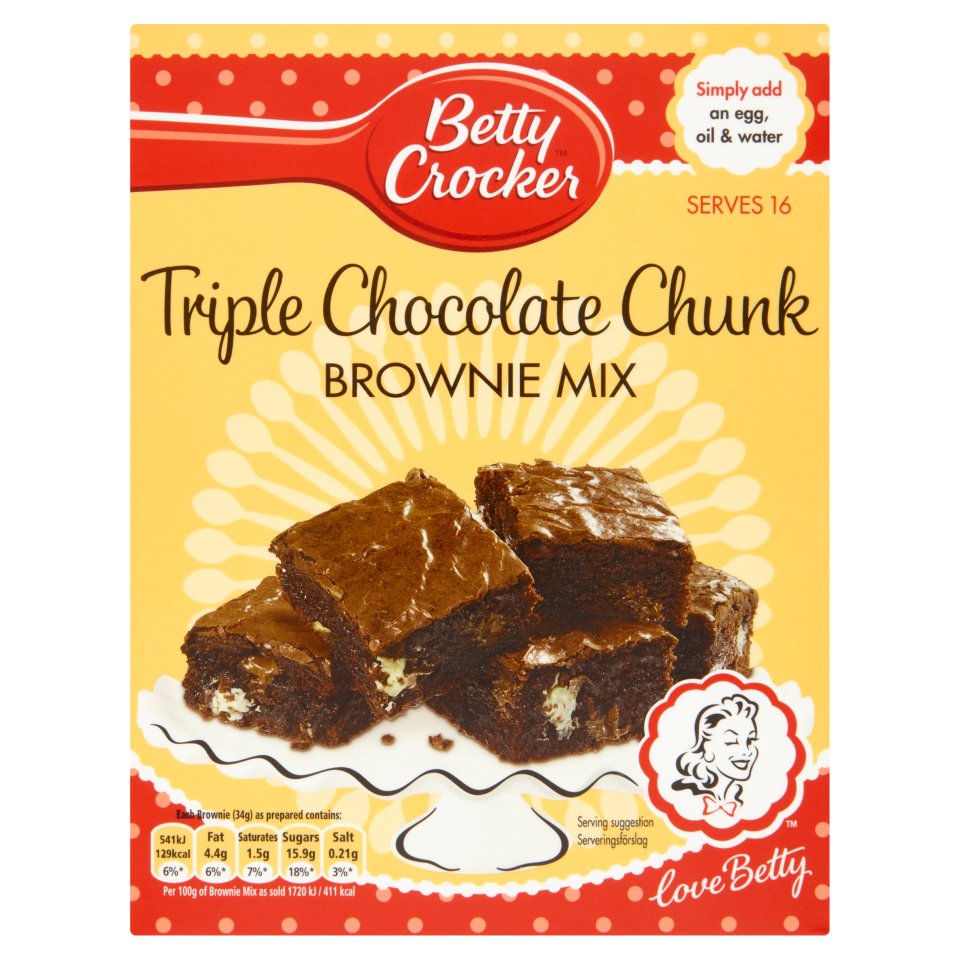 Betty Crocker Triple Chocolate Brownie Mix 415g - Centra