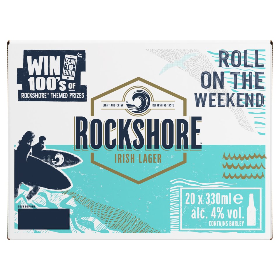 Rockshore Irish Lager Special Edition 20 x 330ml Bottle - Centra