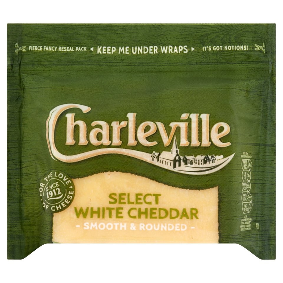 Charleville White Cheddar Cheese Block 200g - Centra