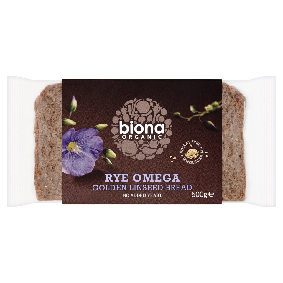 Biona Organic Rye Bread With Linseed Gold 500g - Centra