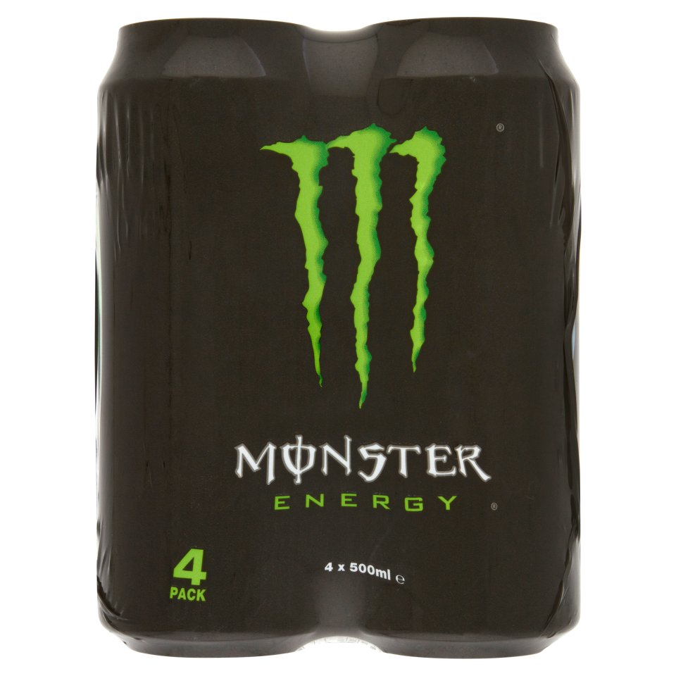 Monster Energy Can Pack 4 x 500ml - Centra