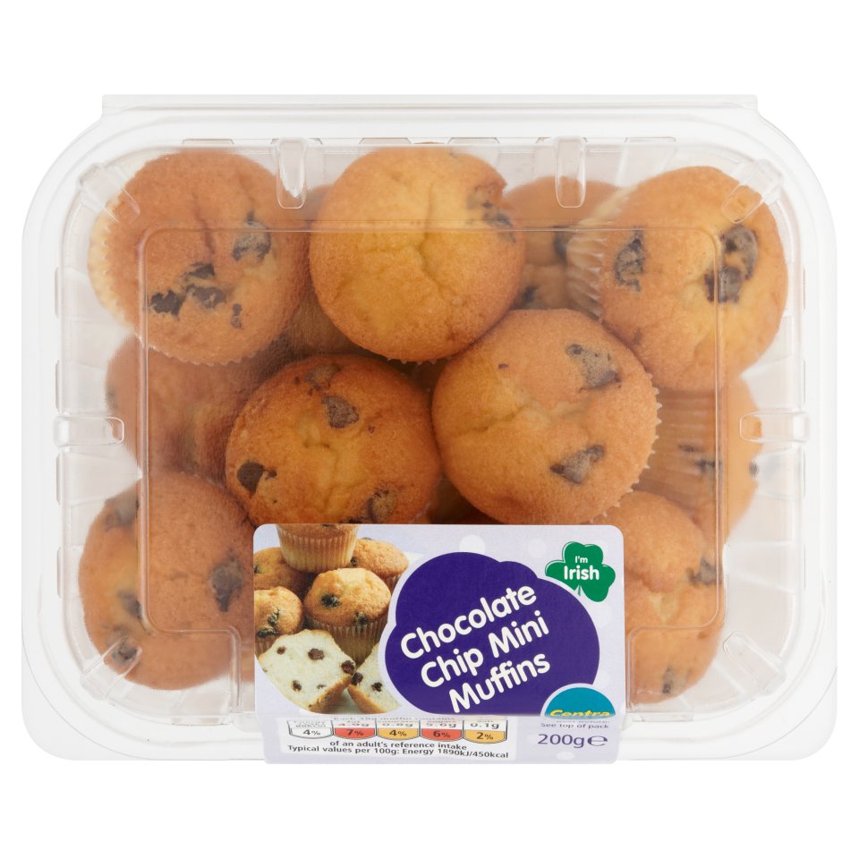 Centra Chocolate Chip Mini Muffins 200g - Centra