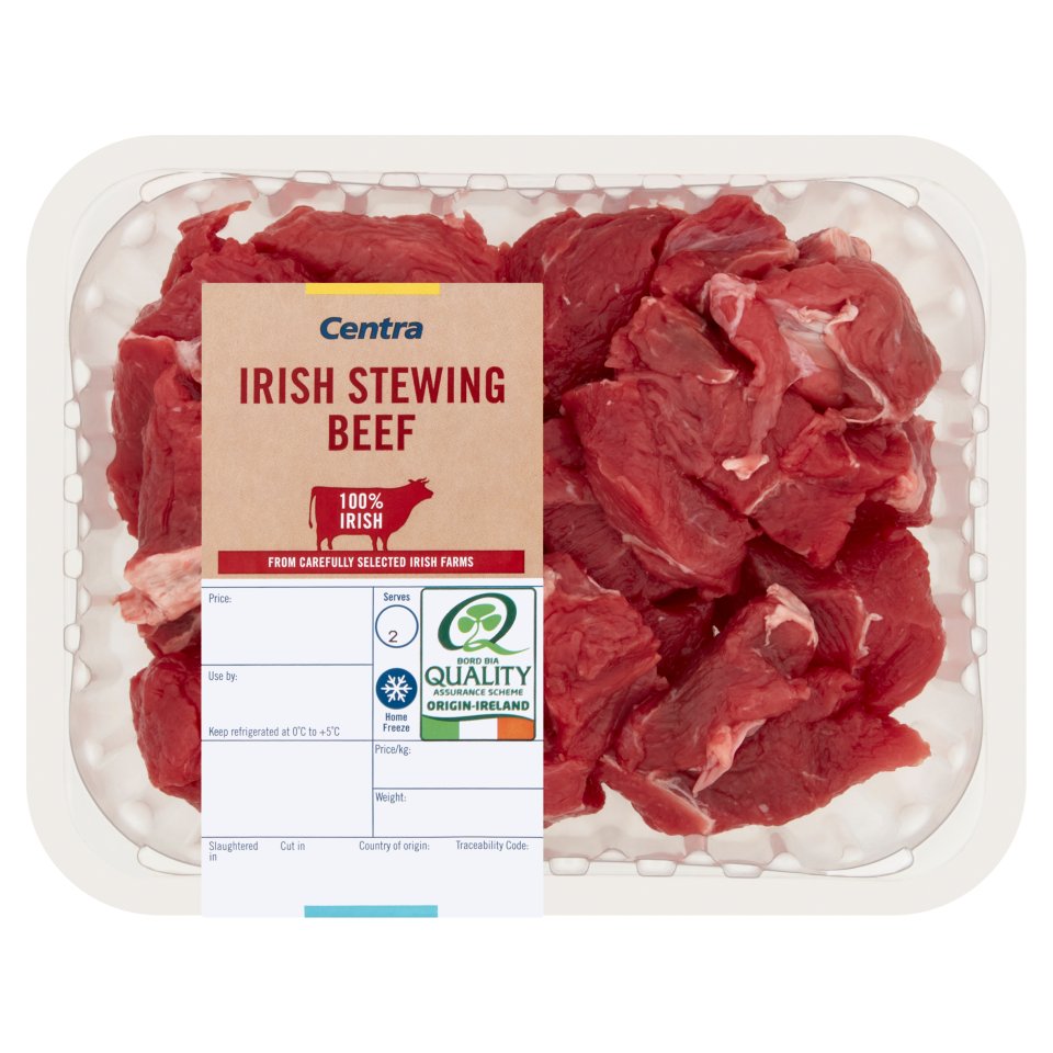 CENTRA FRESH IRISH STEWING BEEF 400G - Centra