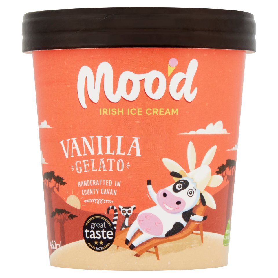 Moo'd Vanilla Ice Cream 460ml - Centra