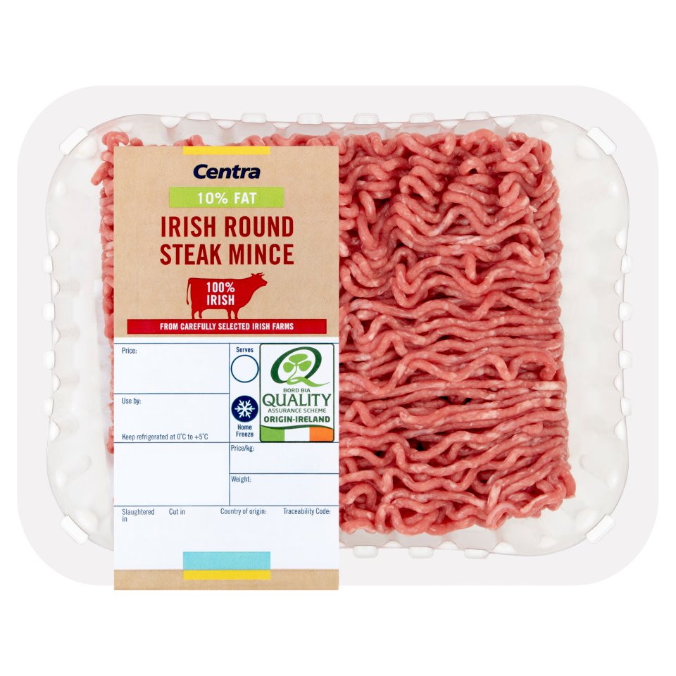 CENTRA FRESH IRISH ROUND STEAK MINCE 400G - Centra