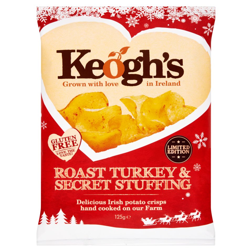Keogh's Roast Turkey & Secret Stuffing Crisps 125g - Centra