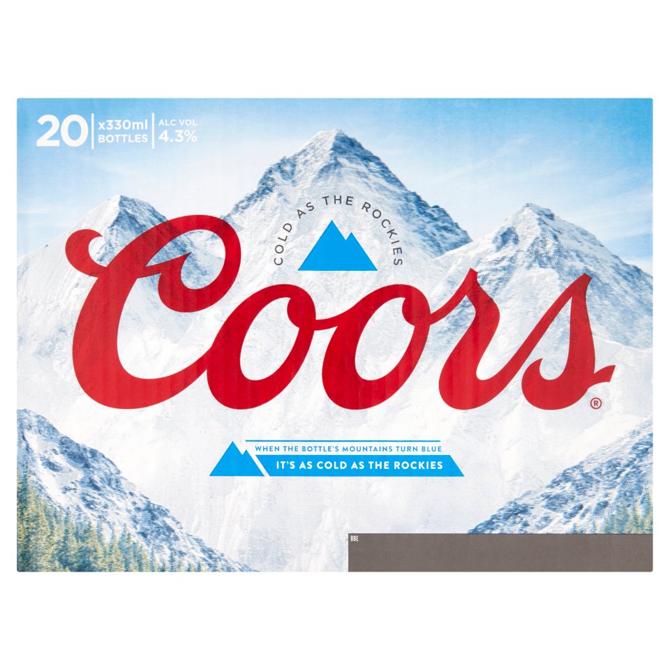 Coors Light 20 x 330ml - Centra