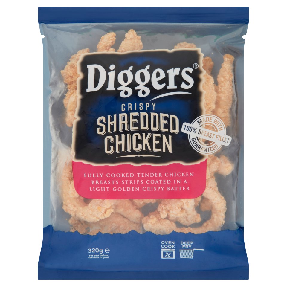 Diggers Crispy Shredded Chicken 320g - Centra