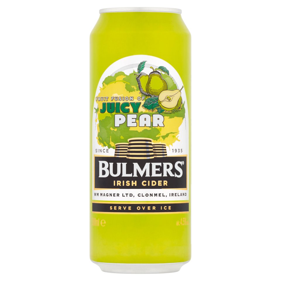 Bulmers Juicy Pear Cider Can 500ml - Centra