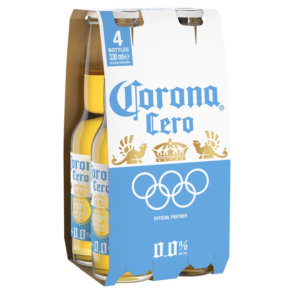 Corona Cero 0.0% Beer Bottle Pack 4 x 330ml - Centra