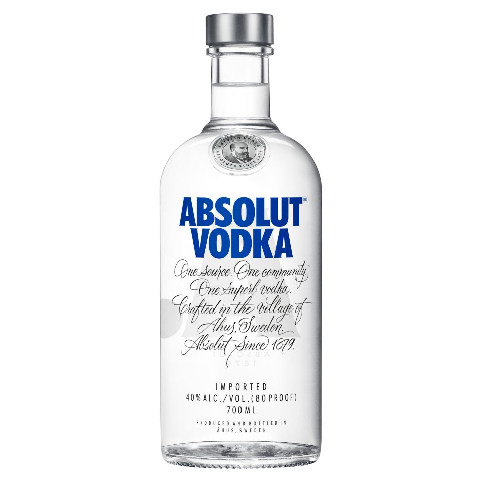 Absolut Original Swedish Vodka 70cl - Centra