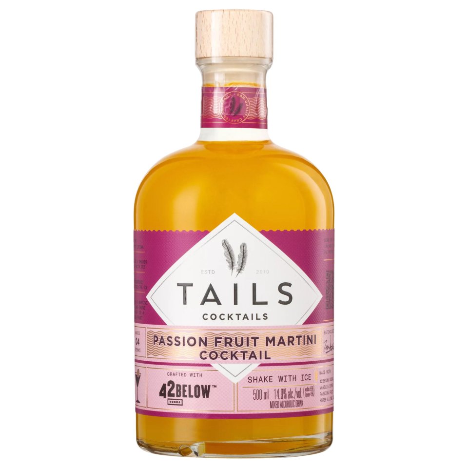 TAILS COCKTAILS PASSION FRUIT MARTINI 500ML - Centra