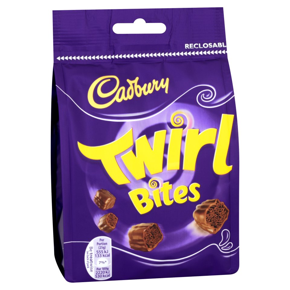Cadbury Twirl Bites Chocolate Bag 109g - Centra