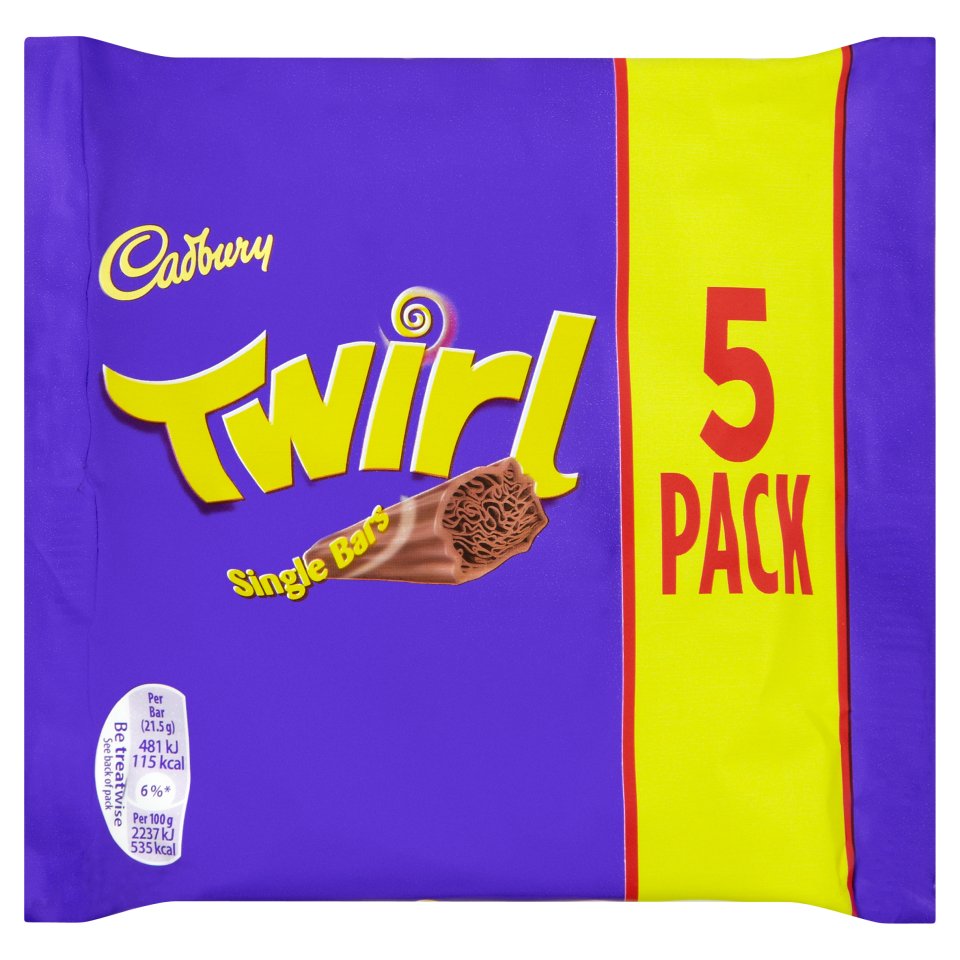 Cadbury Twirl 5 Pack 107.5g - Centra