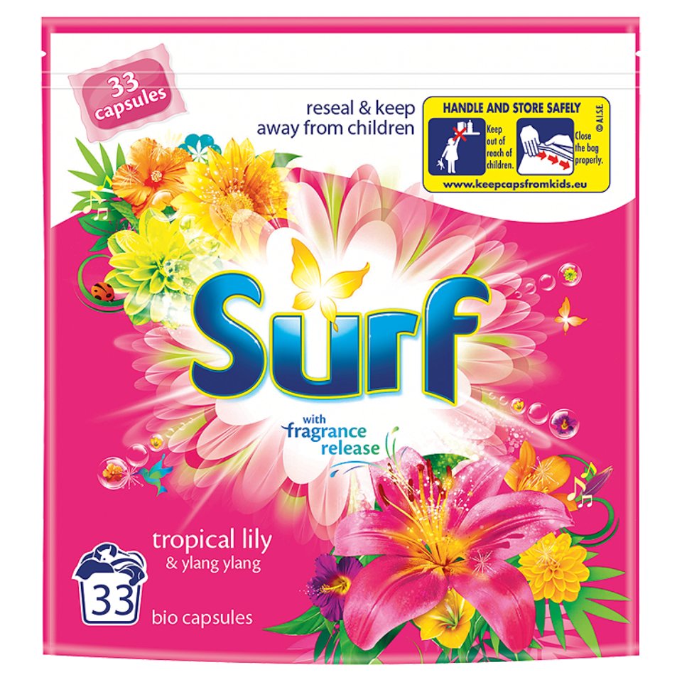 Surf Capsules Tropical Oasis 33 Wash 792ml - Centra