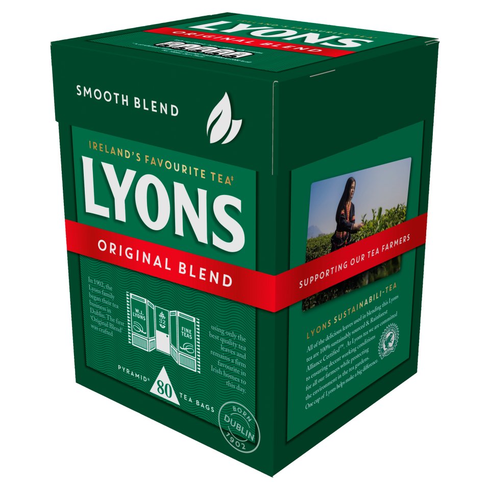 Lyons Original Tea 80 Pack Box 232g - Centra