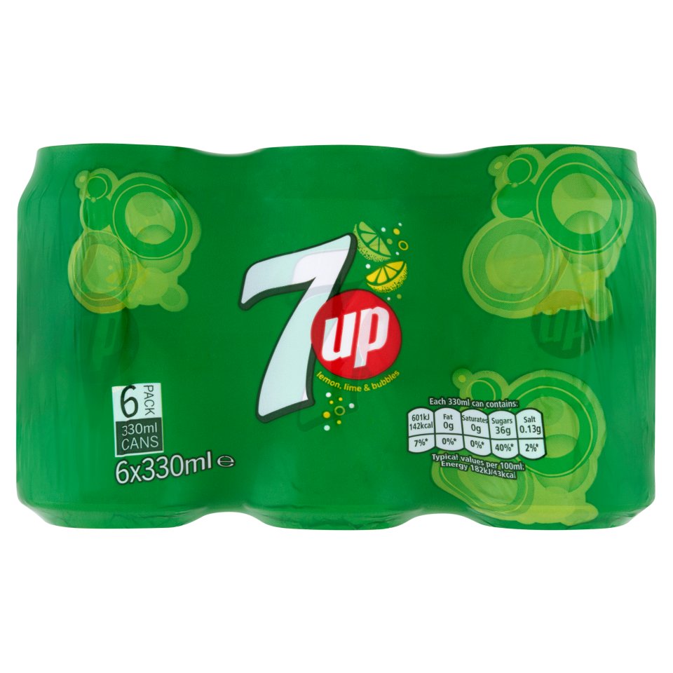 7Up Can Pack 6 x 330ml - Centra