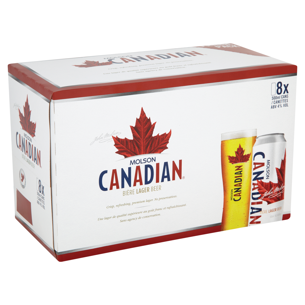 Molson Canadian Can Pack 8x500ml - Centra