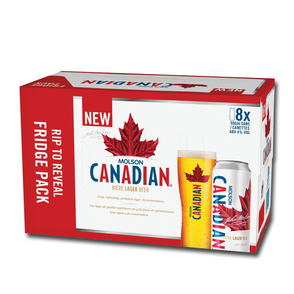 Molson Canadian Can Pack 8x500ml - Centra