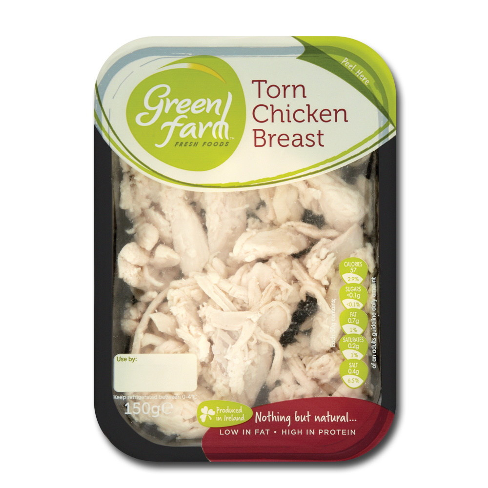 Green Farm Torn Chicken Breast 140g - Centra
