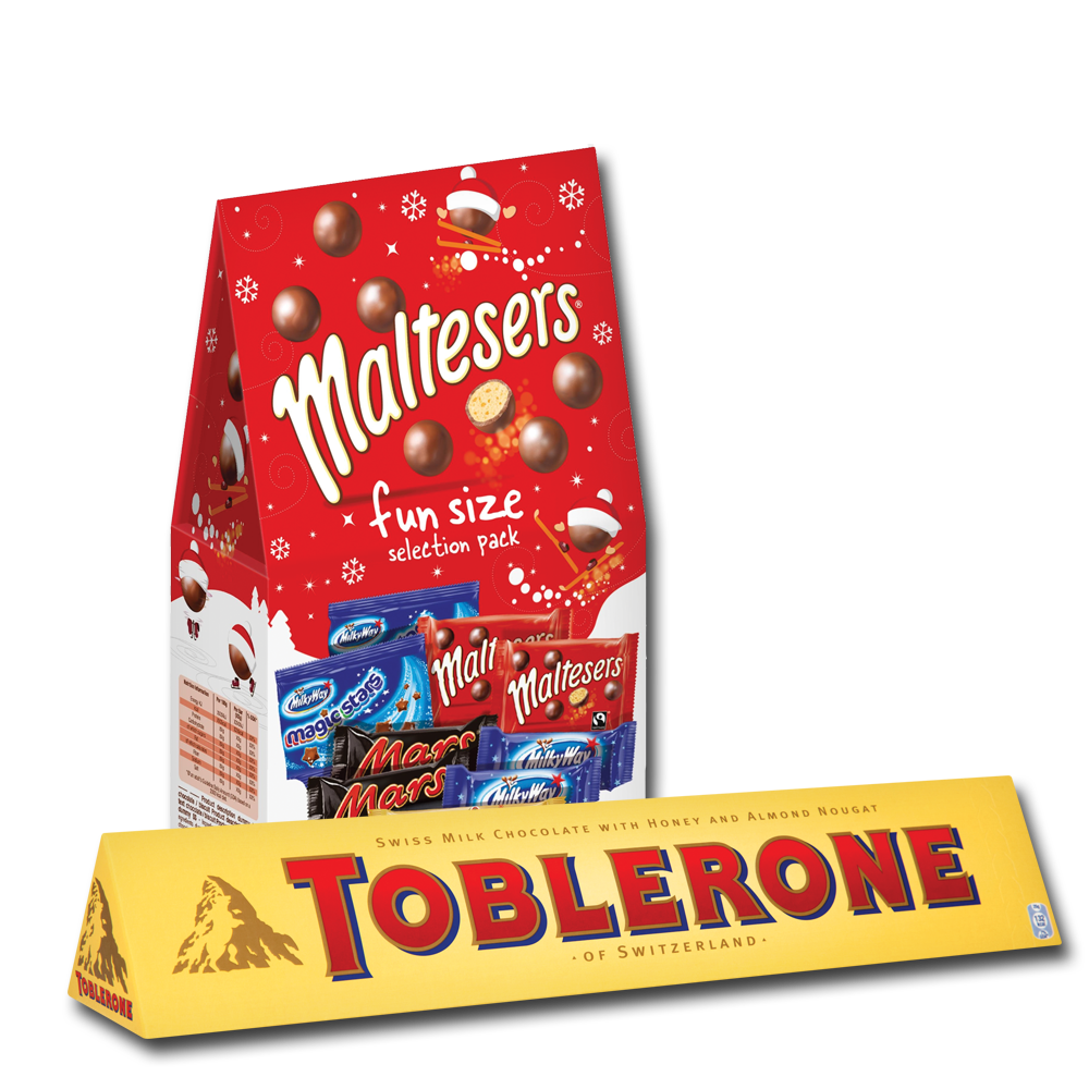 Mars Fun Size Selection Box/ Toblerone Milk Chocolate - Centra