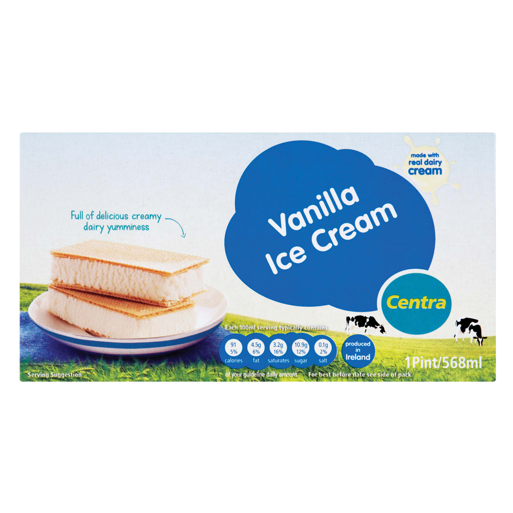Centra Vanilla Ice Cream Block 568ml - Centra