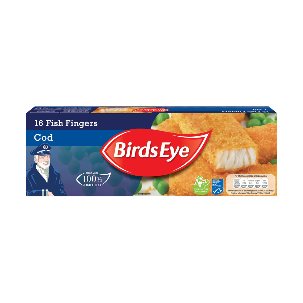 Birds Eye 16 Cod Fish Fingers - Centra