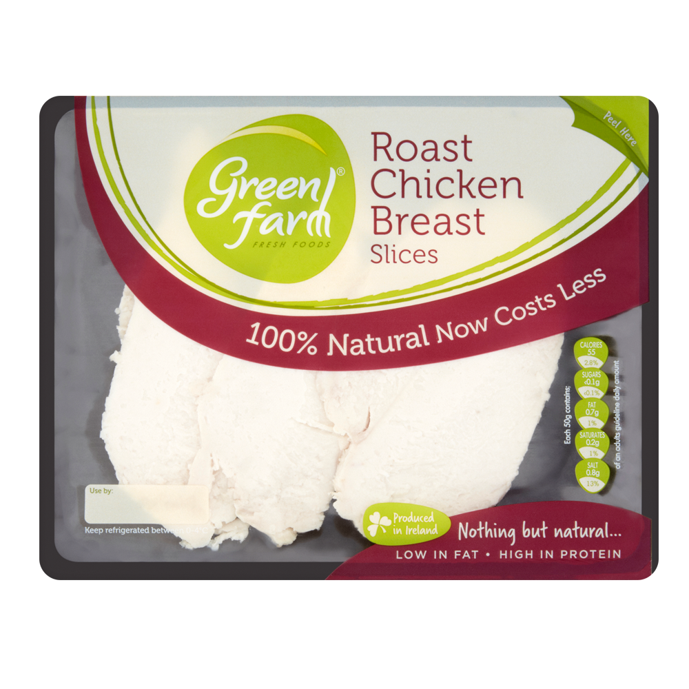 Green Farm Fresh Foods Roast Chicken Breast Slices - Centra