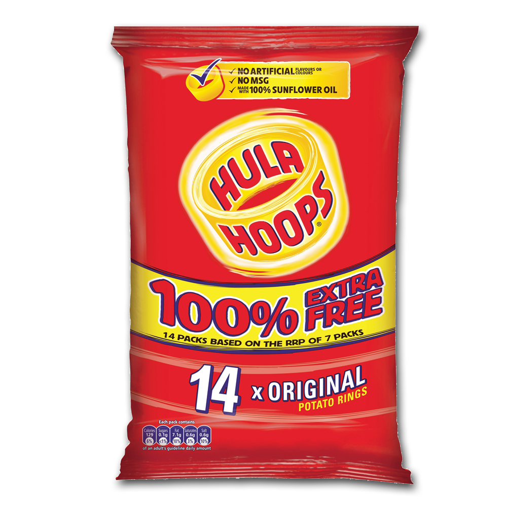 Hula Hoops Original 7pk + 7 free 175g - Centra