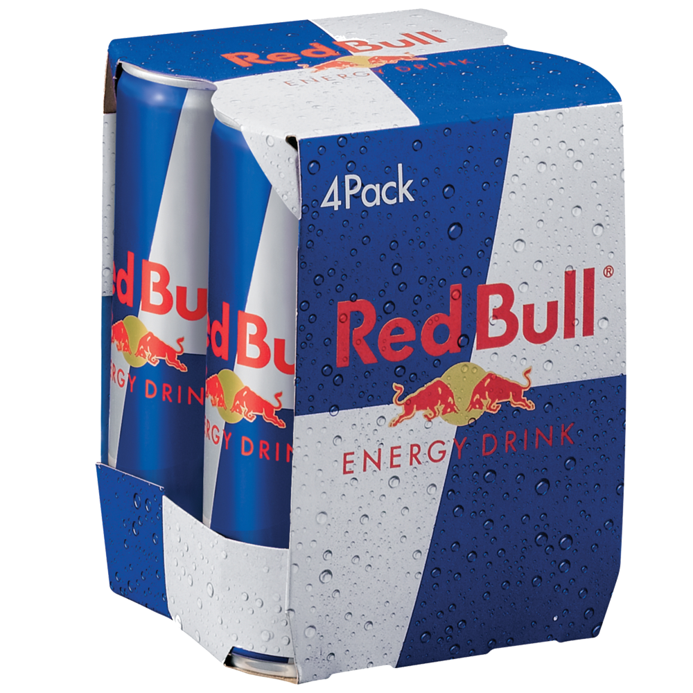 Red Bull Can Pack 4 x 250ml - Centra