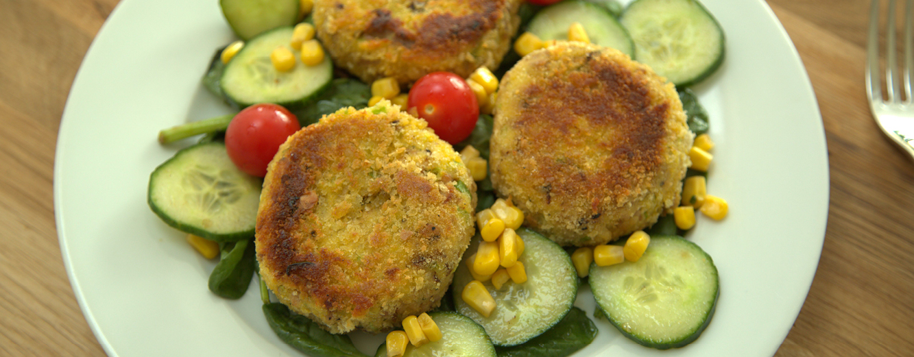Day 26 Pork Potato Cakes And Spinach Salad - Centra