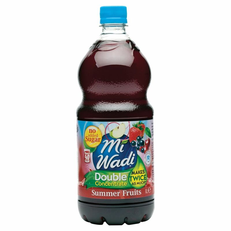 Mi Wadi No Added Sugar Double Concentrate Summer Fruit 1ltr - Centra