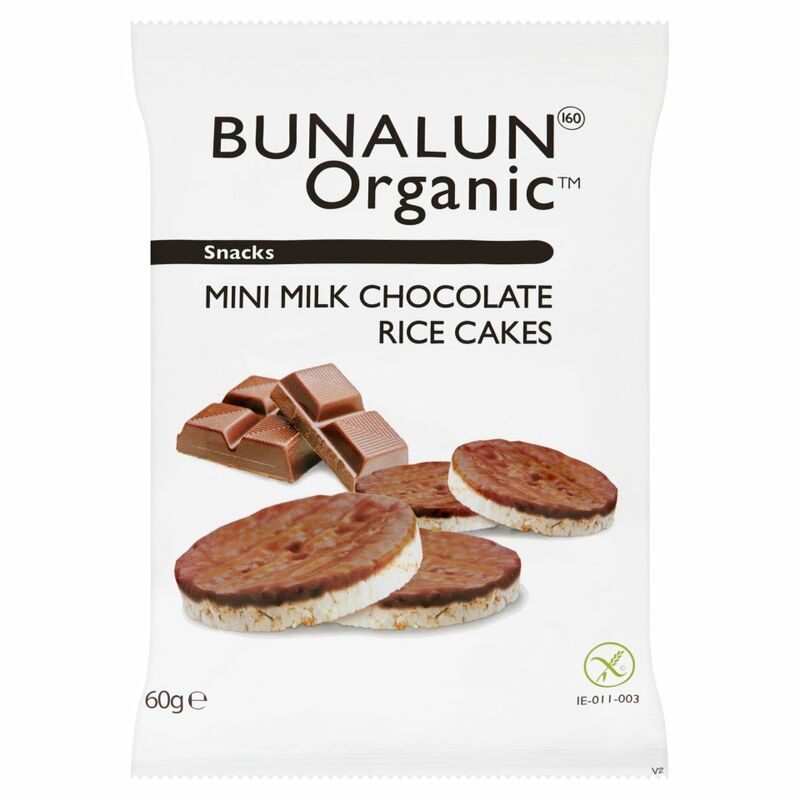 Bunalun Organic Mini Rice Cake Chocolate 60g - Centra
