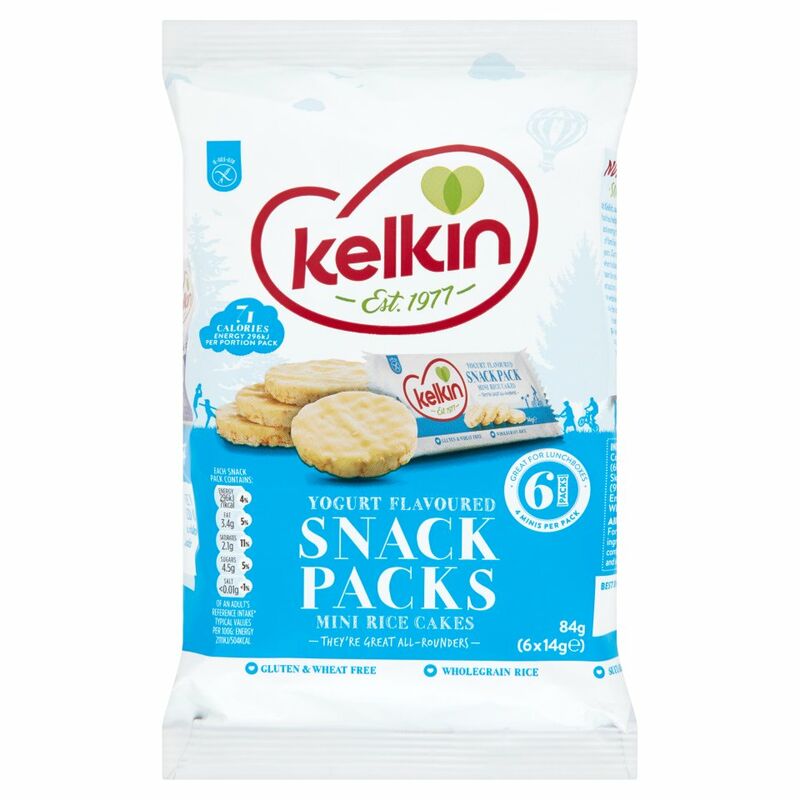 Kelkin Mini Yoghurt Rice Cake 6 Pack 84g - Centra