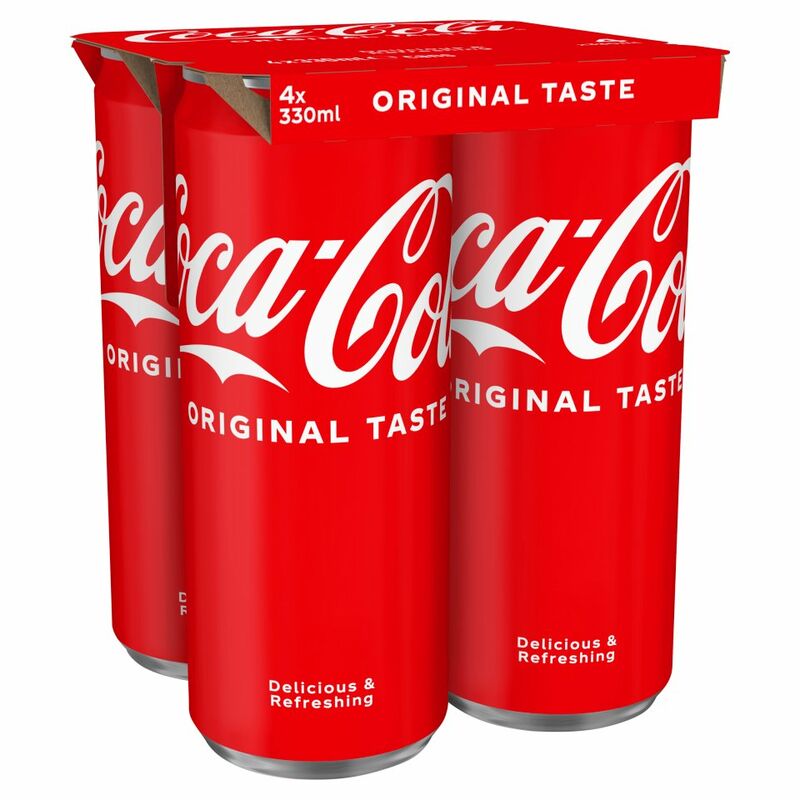 Coca-Cola Original Taste 4 x 330ml - Centra