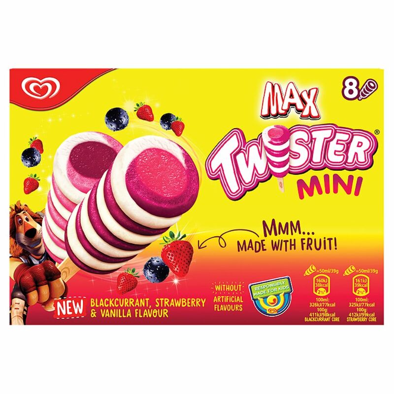Mini Twister Blackcurrant 8 Pack 50ml - Centra